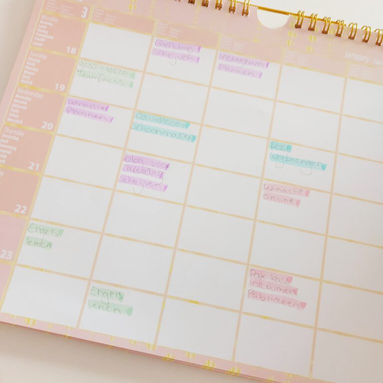 Handige tips voor plannen als een pro | Zo word jij een queen in planning!